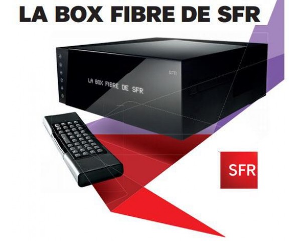 Box SFR Fibre (500Mb/s ↓ et 500Mb/s ↑) + 160 chaînes et appels ...